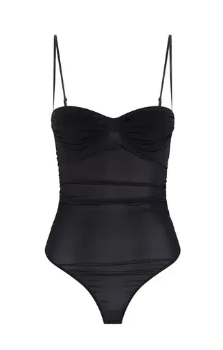Camilla And Marc Majorelle Mesh Bodysuit Black Size AU 6 | The Volte