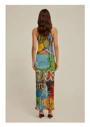 Venroy Mesh Tank Dress Jamaica Scene Size AU 10 | The Volte