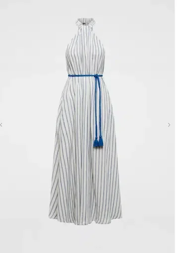 Scanlan & Theodore Italian Linen Stripe Dress