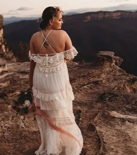 Spell Chloe Gown Cream Size Large / AU 10